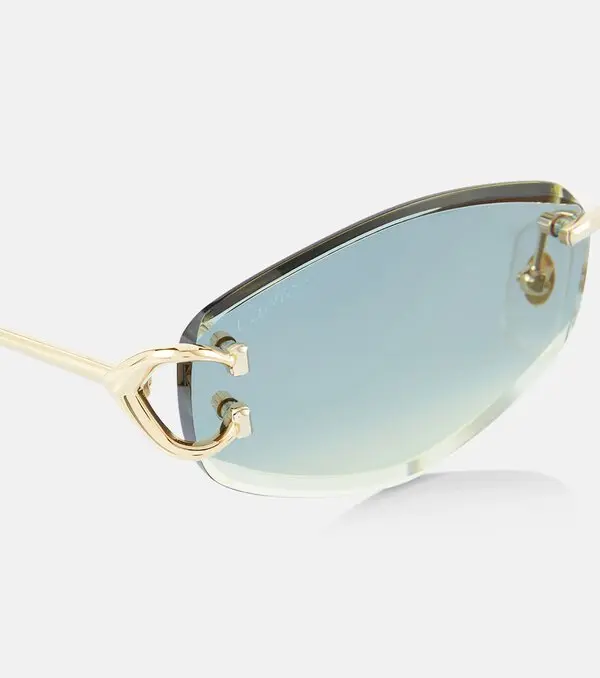 Cartier Signature C Oval Sunglasses - Blue