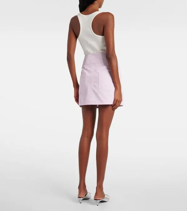 COURREGES Belted Mini Skirt - Pink
