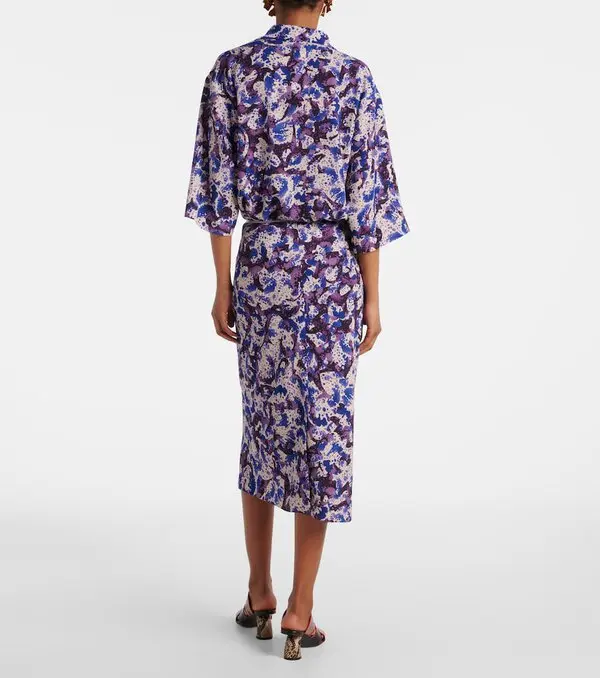 Dries Van Noten Floral Pencil Skirt