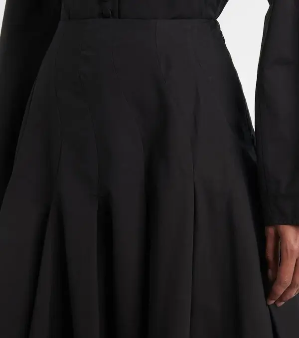 FFORME Asymmetric Cotton Midi Skirt