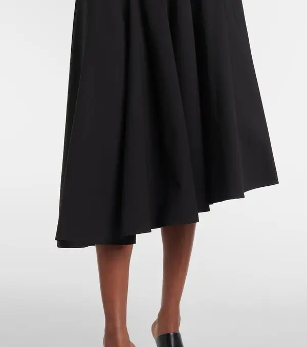 FFORME Asymmetric Cotton Midi Skirt