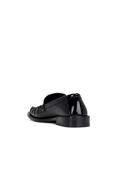 Attico Charles Loafer In Patent Calf Leather - Black