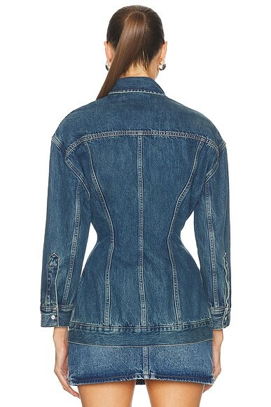 Wardrobe.NYC Denim Contour Jacket - Indigo