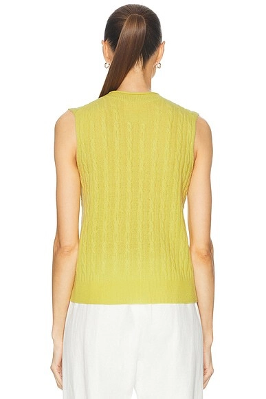 Guest In Residence Cashmere Cable Vest