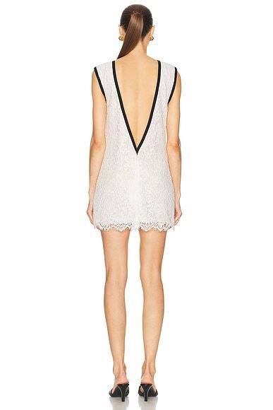 HELSA The Lace Mini Dress - White