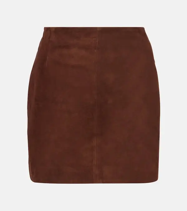 Nour Hammour Remi Suede Mini Skirt