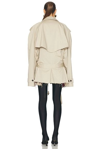 Balenciaga Cropped Trench Jacket