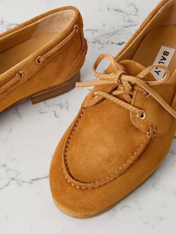 Bally Pathy Suede Loafers - Brown