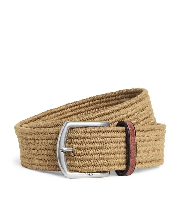 Polo Ralph Lauren Canvas Braided Belt - Brown
