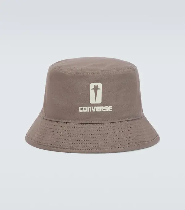 Rick Owens X Converse Cotton Bucket Hat - Grey