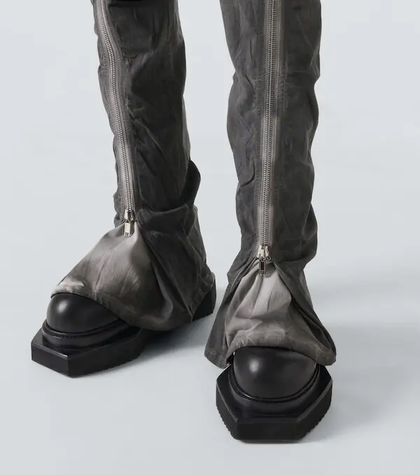 Rick Owens Paneled Tapered Jeans