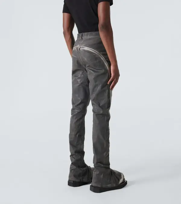 Rick Owens Paneled Tapered Jeans