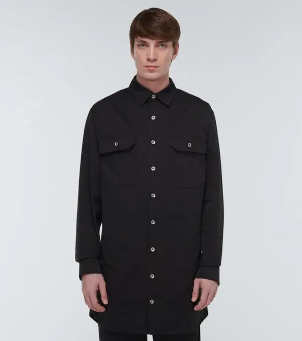 Rick Owens Cotton-blend Poplin Overshirt