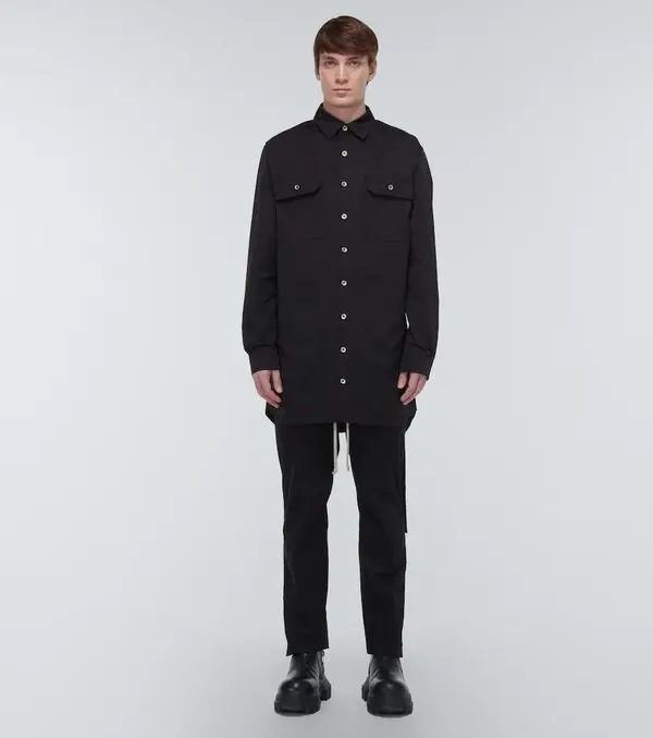 Rick Owens Cotton-blend Poplin Overshirt