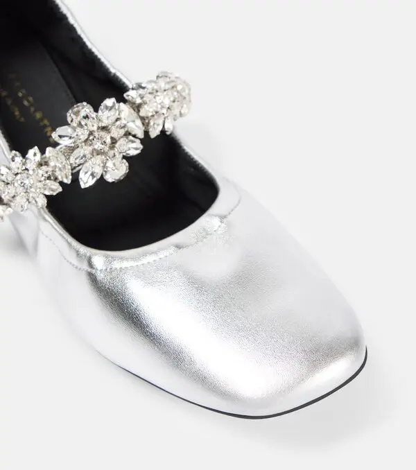Stella McCartney Elsa Metallic Faux Leather Ballet Flats