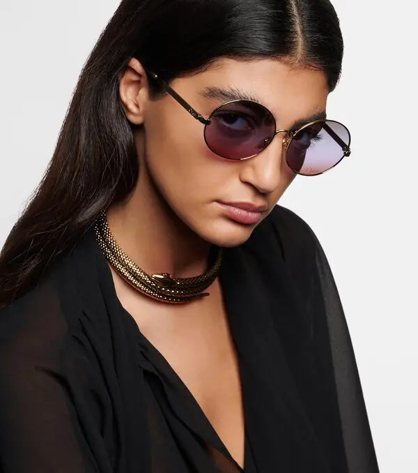 Chloé Oversized Round Frame Sunglasses - Purple