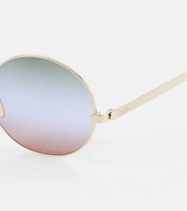 Chloé Oversized Round Frame Sunglasses - Purple