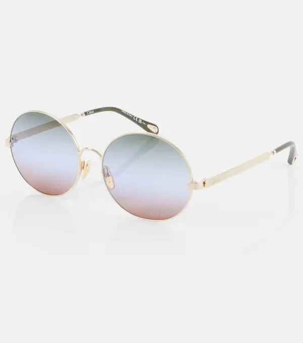Chloé Oversized Round Frame Sunglasses - Purple