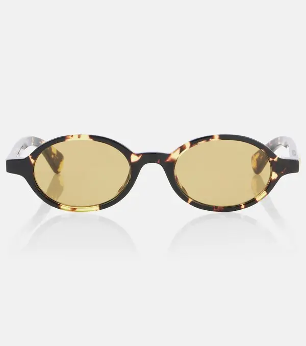 Bottega Veneta Oval Sunglasses - Brown