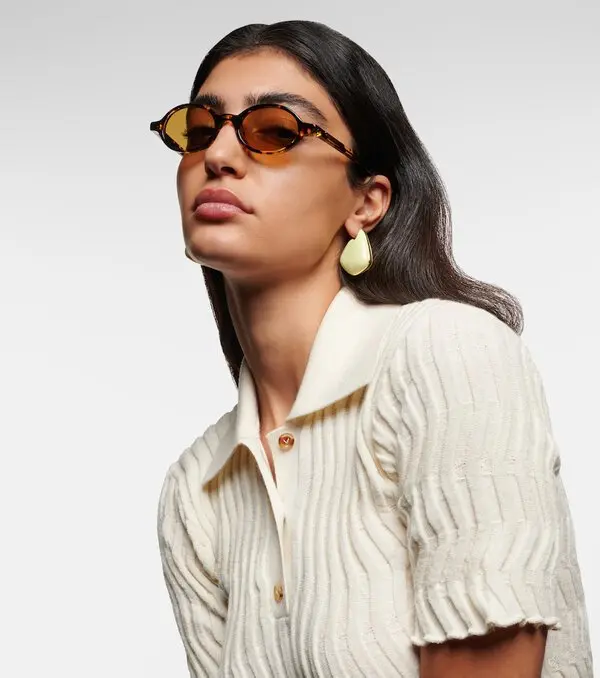 Bottega Veneta Oval Sunglasses