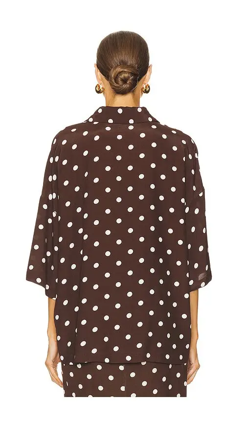 Hemant & Nandita Oversized Polka Dot Shirt