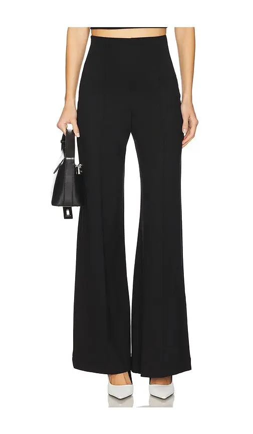 RIPLEY RADER Ponte Knit Wide Leg Pant - Black