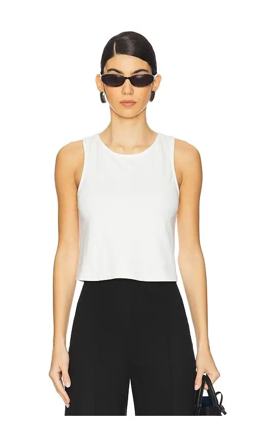 RIPLEY RADER Ponte Knit Tank Top - White