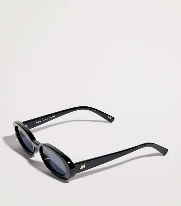 Le Specs Oval Sunglasses - Black