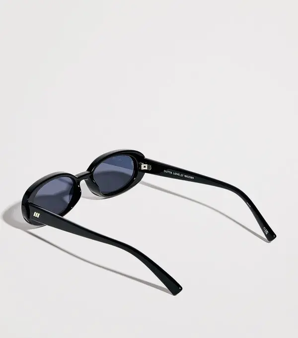 Le Specs Oval Sunglasses - Black