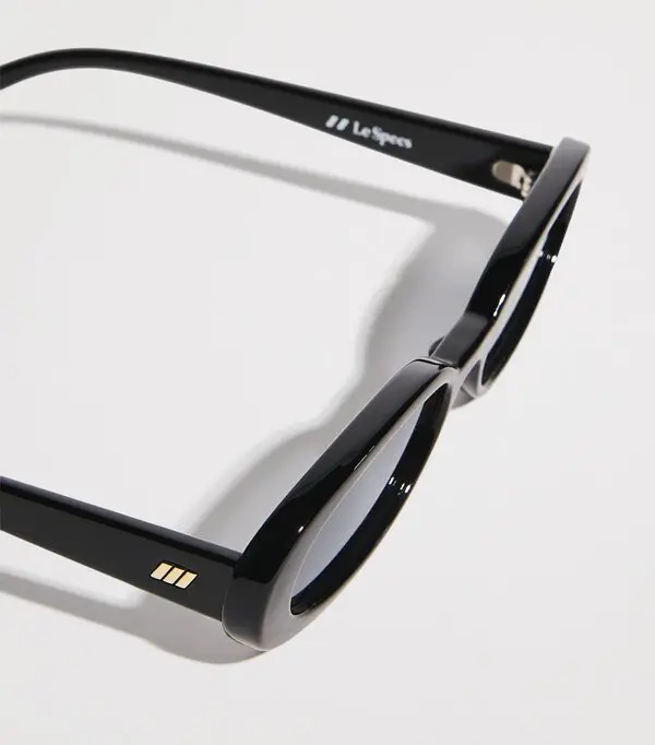 Le Specs Oval Sunglasses - Black