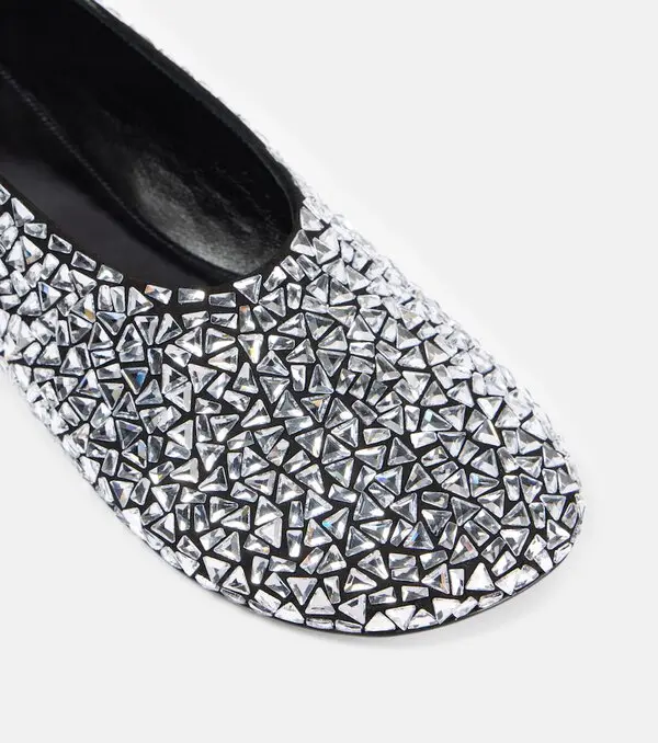 Proenza Schouler Embellished Leather Ballet Flats