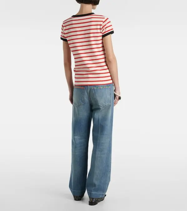 Valentino Garavani Striped Cotton T-shirt