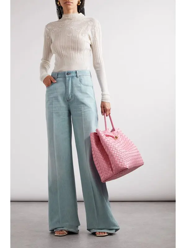 Bottega Veneta High-rise Wide-leg Jeans