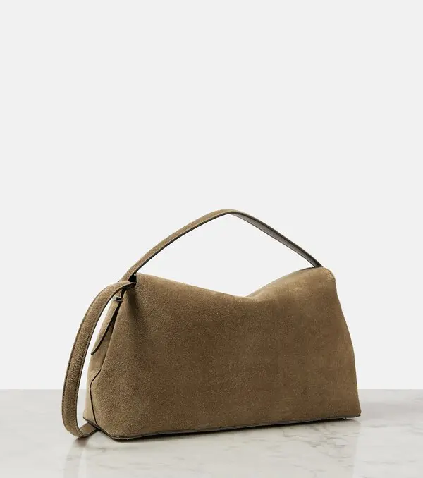 TOTEME T-lock Suede Tote Bag