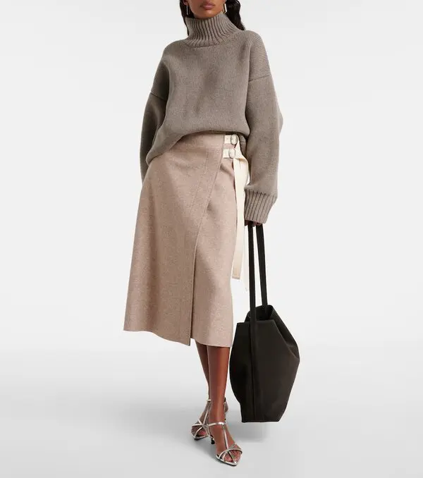 AESTHER EKME Large Suede Bucket Bag