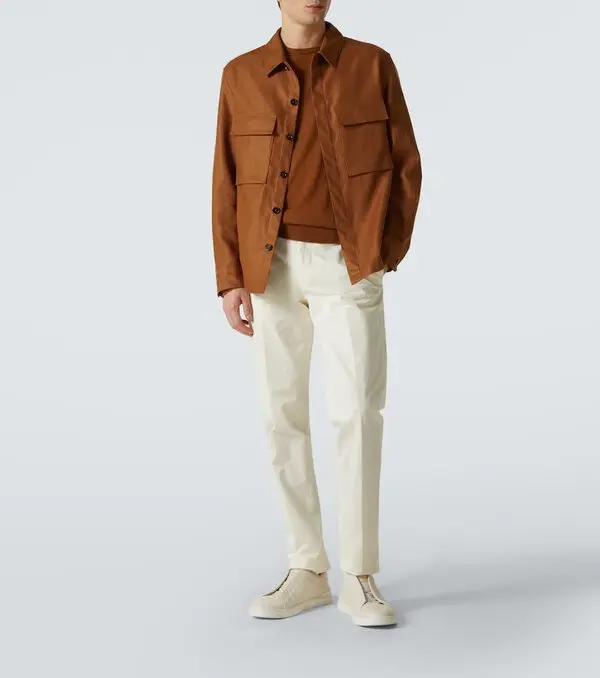 Zegna Linen Shirt - Brown