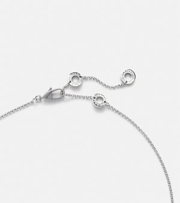 BVLGARI B.zero1 18kt White Gold Diamond Pendant Necklace