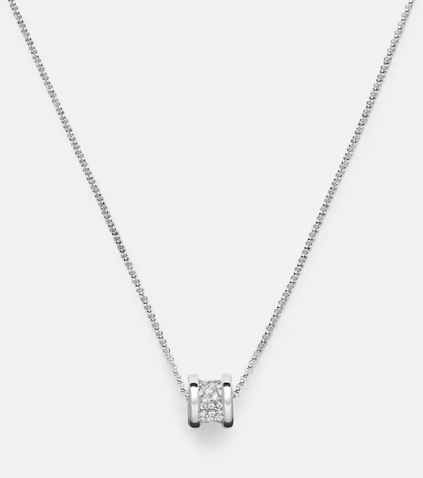 BVLGARI B.zero1 18kt White Gold Diamond Pendant Necklace