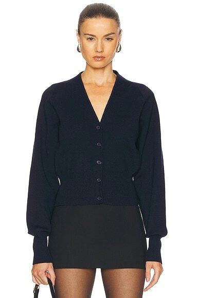 EAVES Klaire Knit Cardigan - Navy