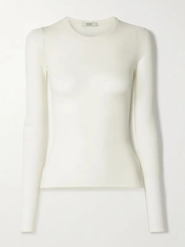 FFORME Ames Stretch-silk T-shirt
