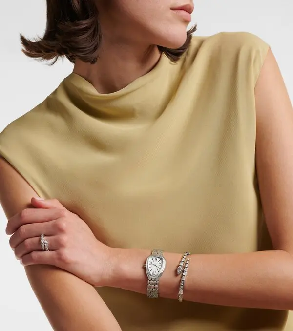 BVLGARI Serpenti Seduttori Stainless Steel Watch With Embellishments