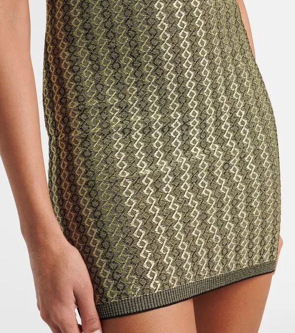 Jacquemus Marino Mini Dress In Multi Black