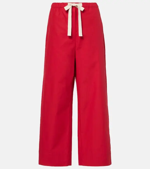 Max Mara Argento Wide-leg Pants - Red