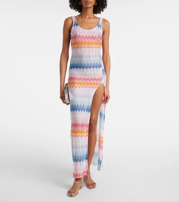 Missoni Zigzag Lame Beach Dress
