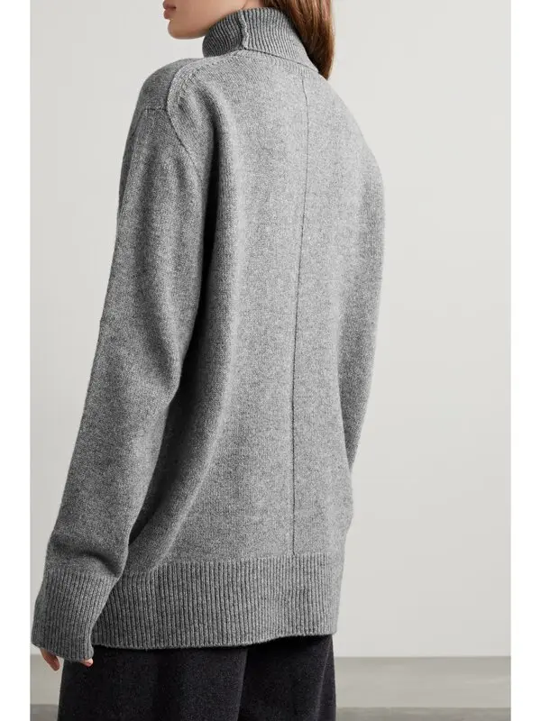 THE ROW Stepny' Wool And Cashmere-blend Turtleneck Sweater