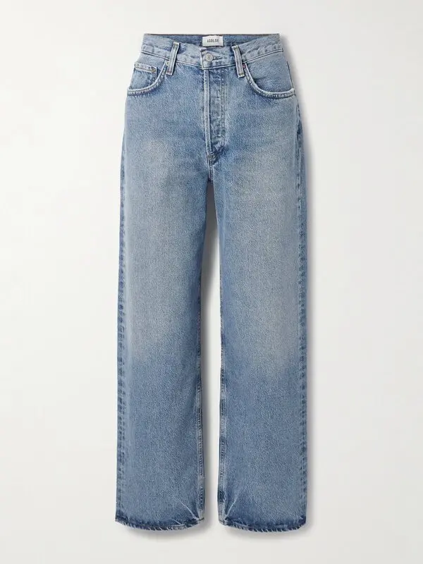 AGOLDE Henson Mid-rise Straight-leg Jeans - Blue