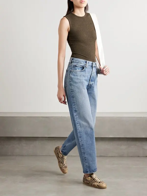 AGOLDE Henson Mid-rise Straight-leg Jeans