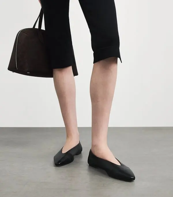 AeydĒ Betty Leather Ballet Flats