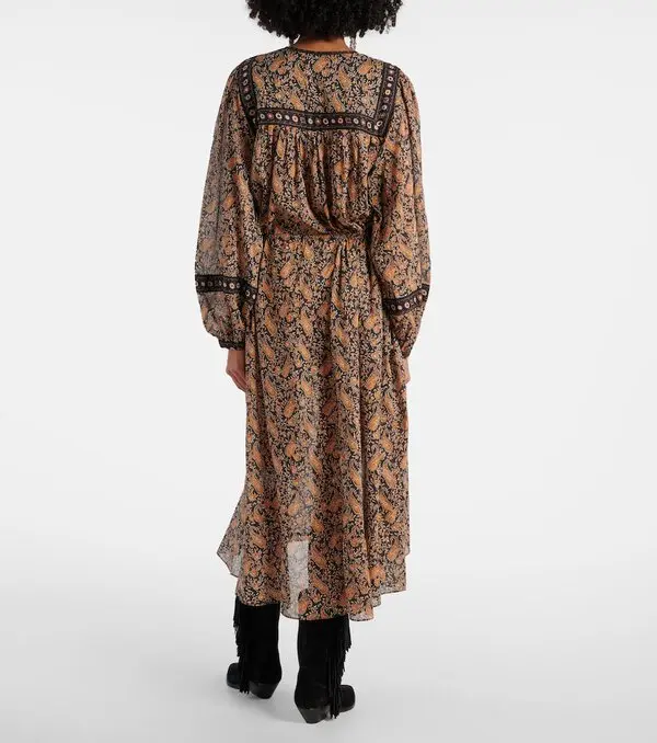 MARANT ETOILE Greila Cotton Voile Midi Dress