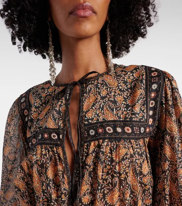MARANT ETOILE Greila Cotton Voile Midi Dress